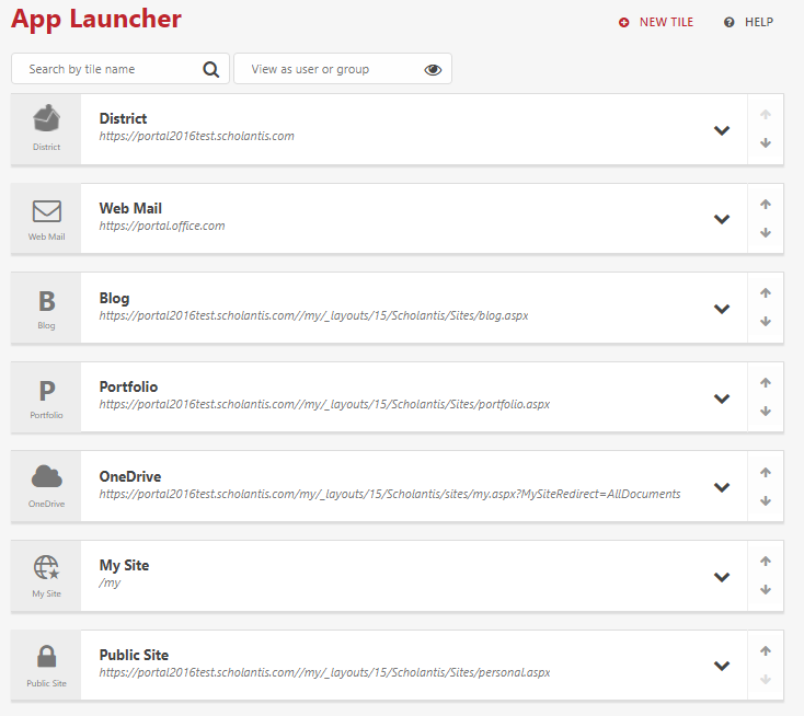 App Launcher – System Dashboard – Scholantis SharePoint Help Centre