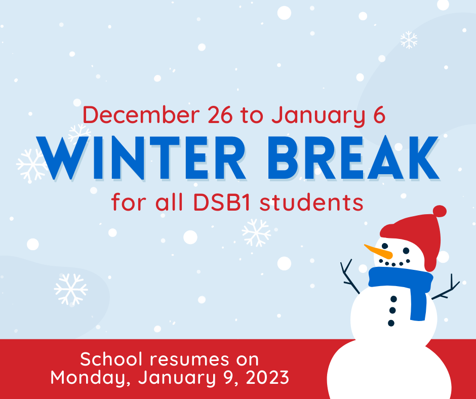 Holiday Break | District School Board Ontario North East