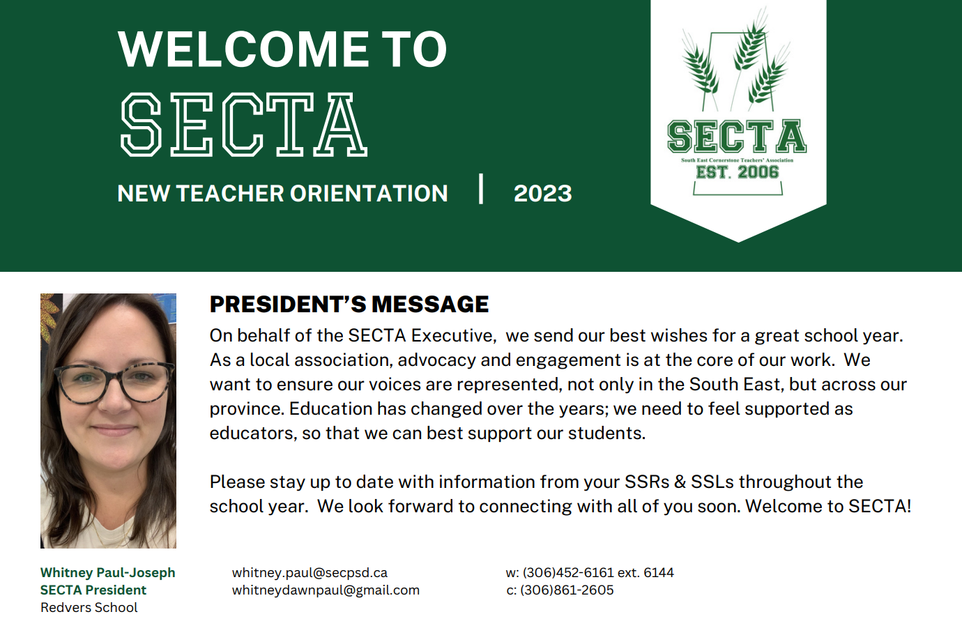 SECTA & STF – SECPSD Teacher Fundamentals – South East Cornerstone ...