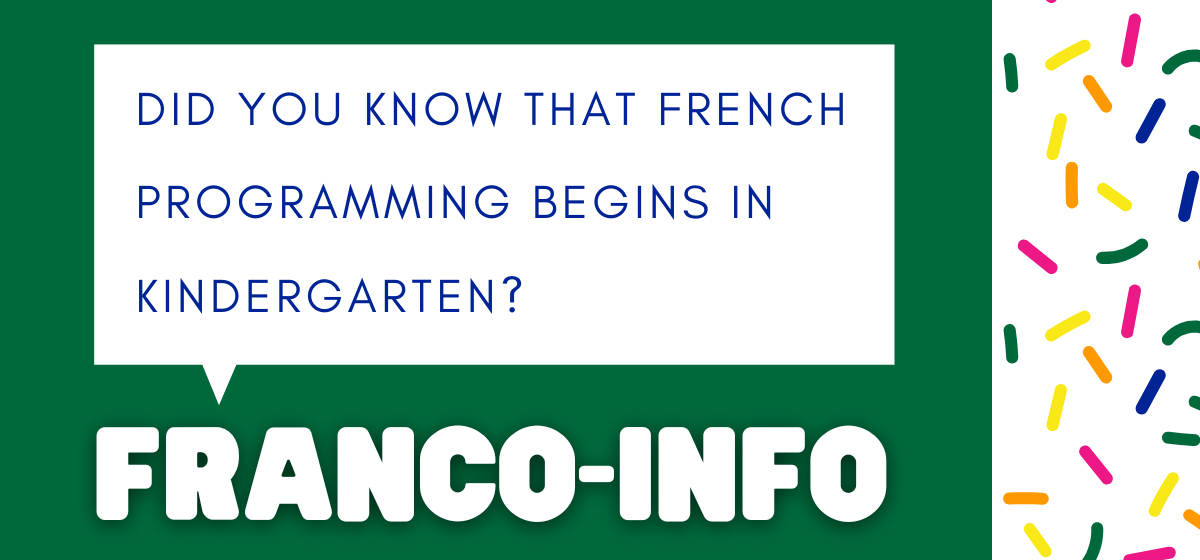 French as a Second Language – French as a Second Language – District ...