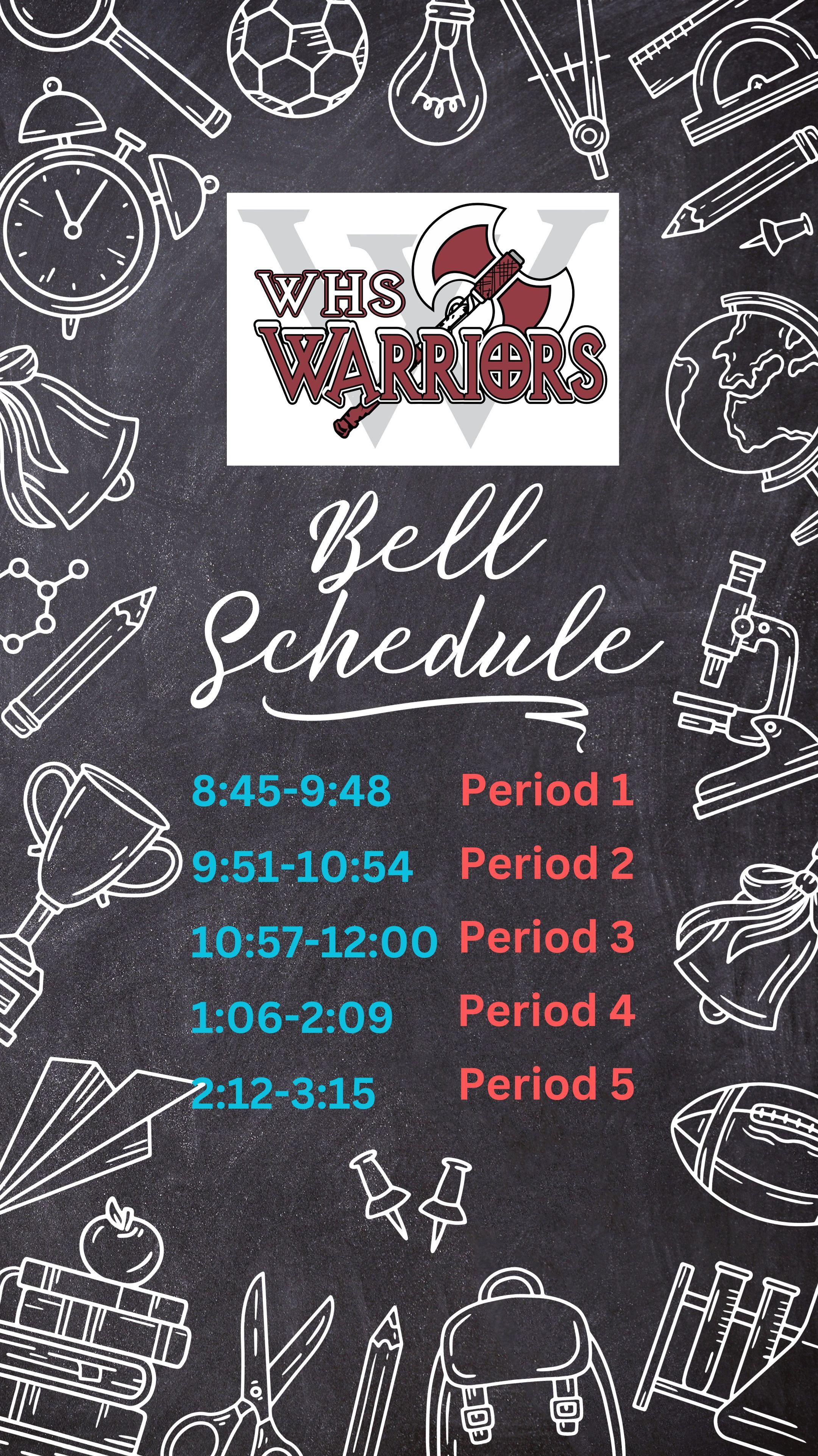 Bell Schedule – About Us – Wolseley High School