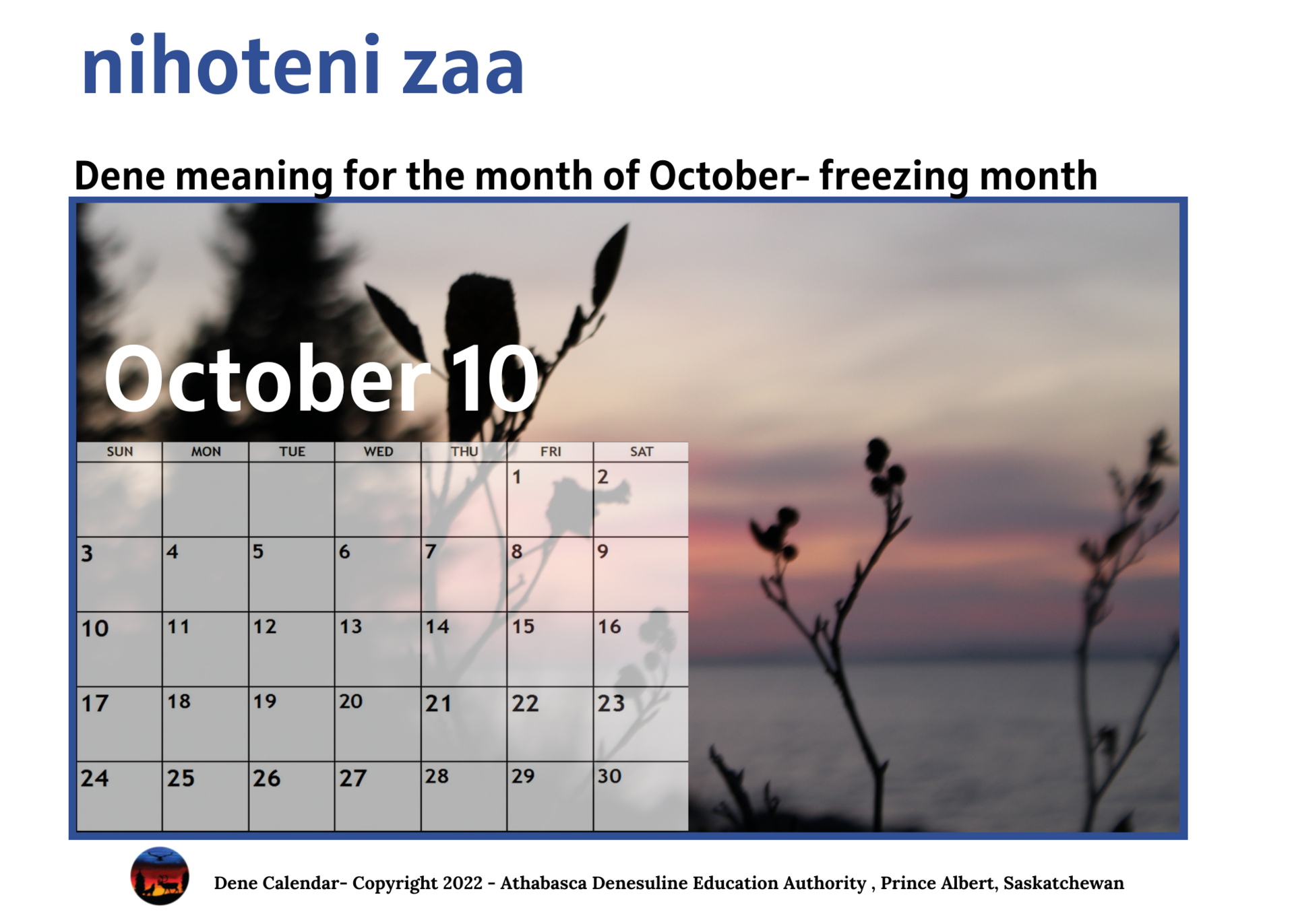 Calendar 2023 – Language – Athabasca Denesuline Education Authority