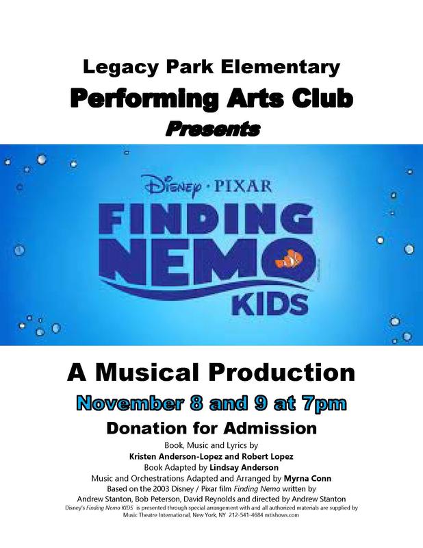 LPES Presents: Finding Nemo | South East Cornerstone Public School ...